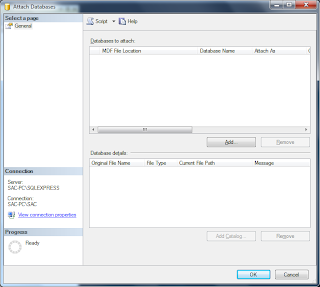 Database and Sql Server: How to Attach Database in SQL SERVER