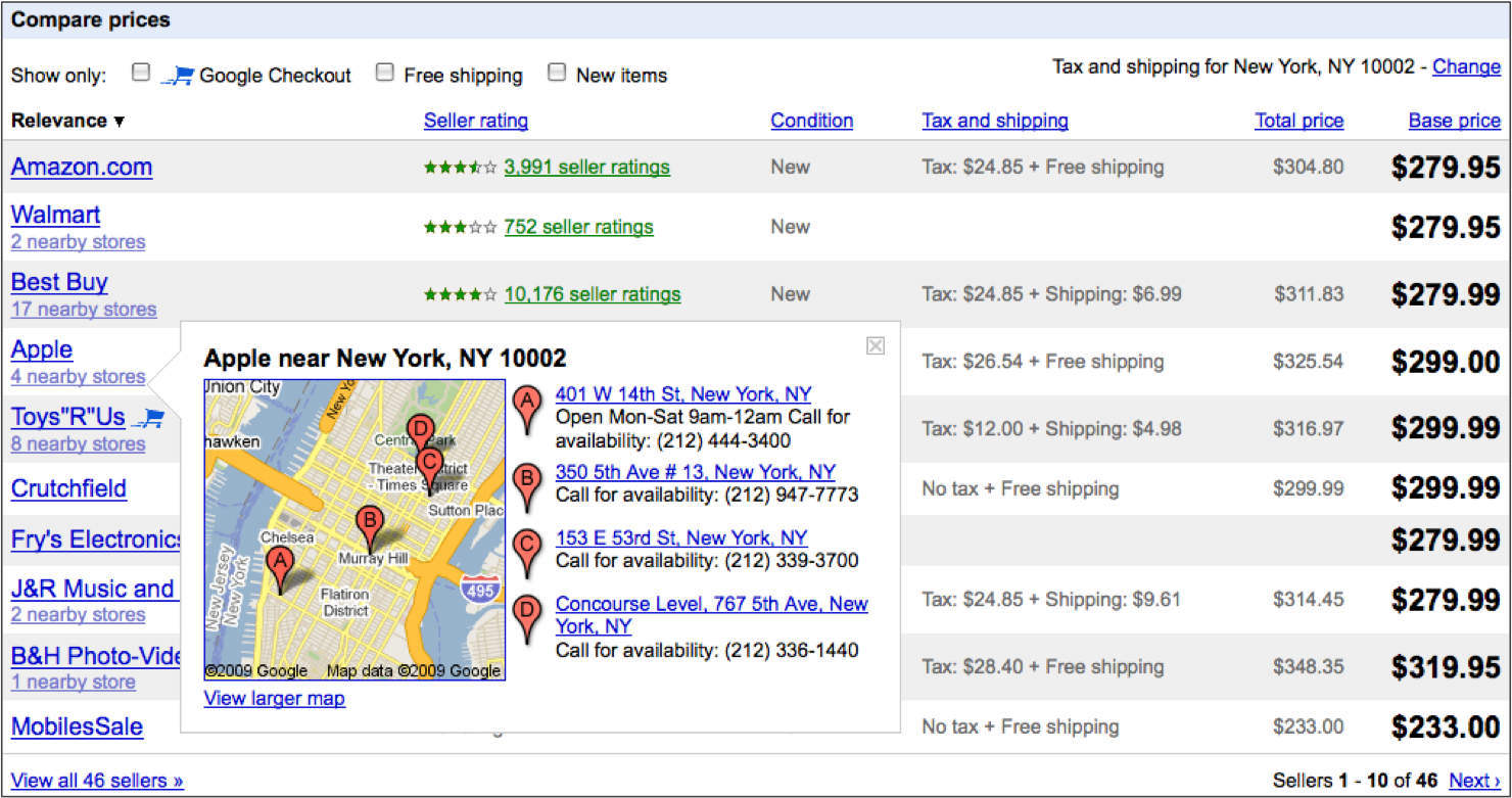 Official Google Blog: Easy holiday shopping with Google Product Search