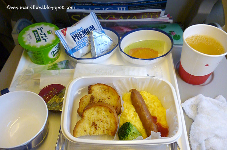 JAL airline airplane food 2010 - Vegas and Food