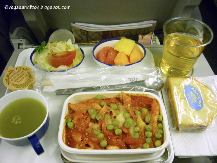 JAL airline airplane food 2010 - Vegas and Food