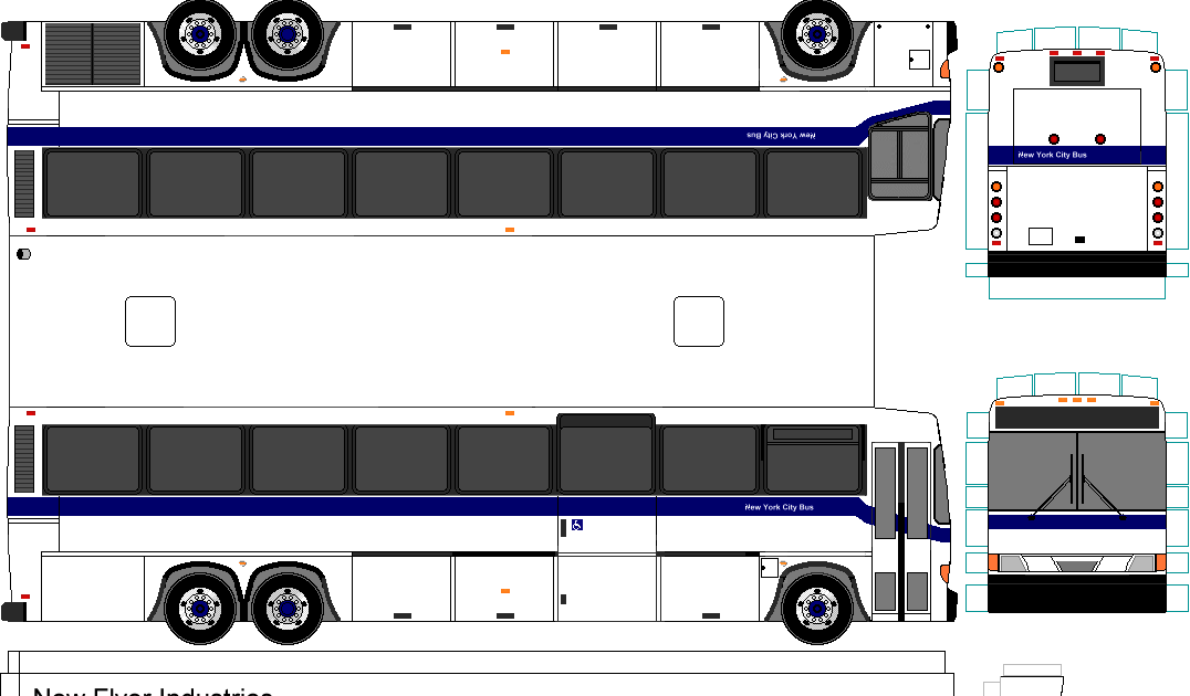 SP. Papel Modelismo: PaperCraft - MTA bus