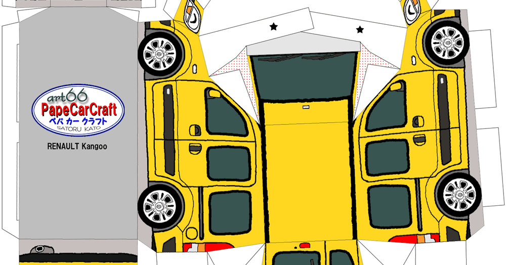 SP. Papel Modelismo: PaperCraft - Renault Kangoo