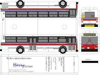 SP. Papel Modelismo: PaperCraft - TransLink bus