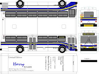 SP. Papel Modelismo: PaperCraft - Vancouver TransLink bus