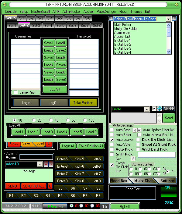 mig33 tools: G0D-0F-W3AP0NS COMPLETE (cracked by asif)