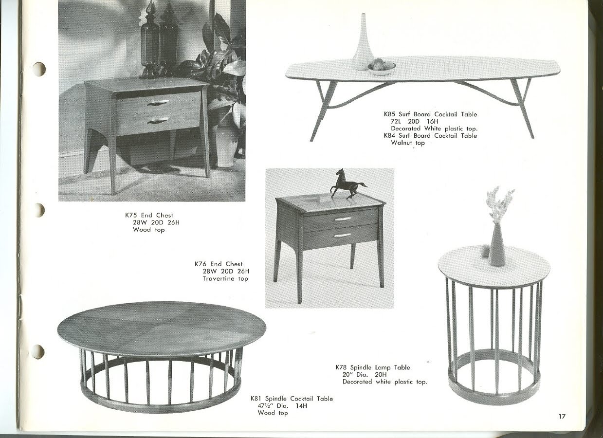 cercis: Drexel Lamp Table by John Van Koert