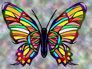 PLÀSTICA DIGITAL: EXERCICI 5 GIMP: Papallona de colors