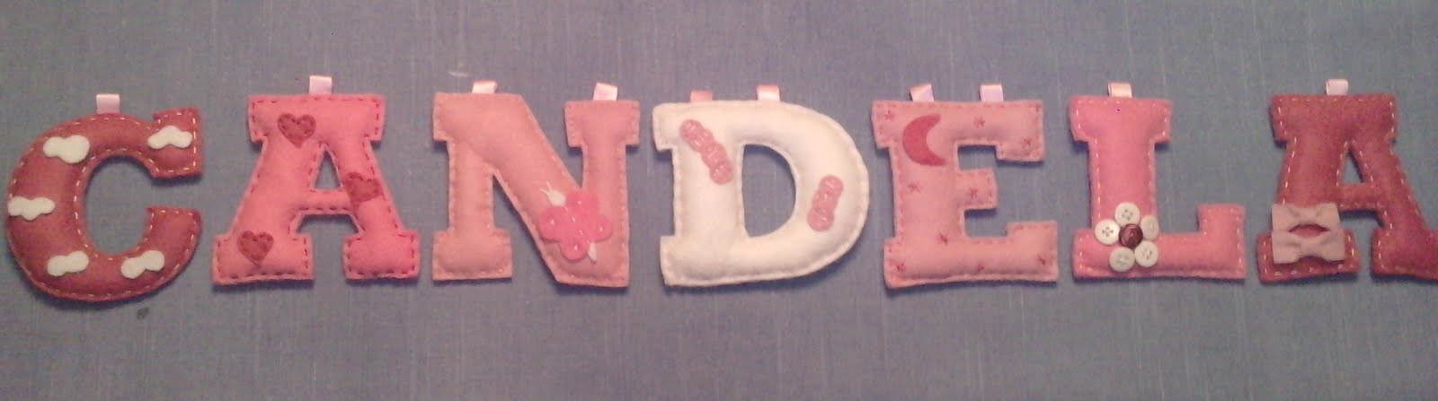 Mis Cosines de Fieltro y Azúcar: Nombre Completo "CANDELA"
