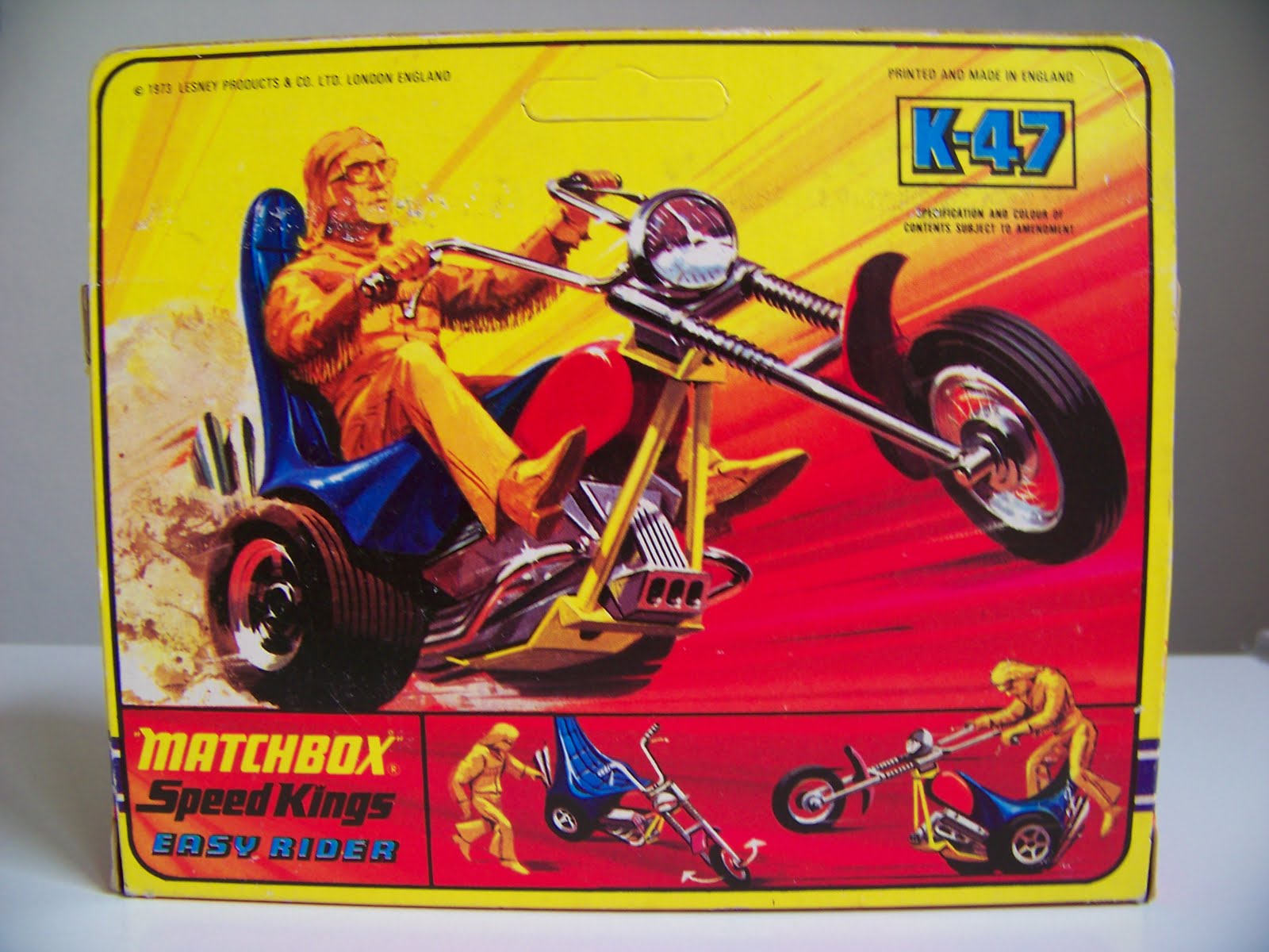 MOTORCYCLE 74: Matchbox Lesney K47 - Speed kings - Easy rider - 1973