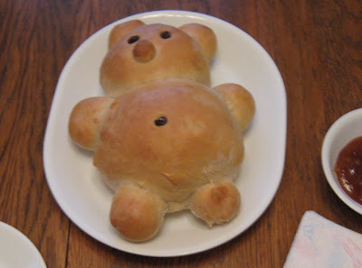 Almost Unschoolers: Bear Bread - Spheres and Fractions