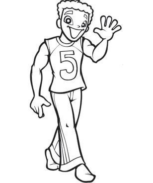 Hi5 Coloring Pages Sketch Coloring Page
