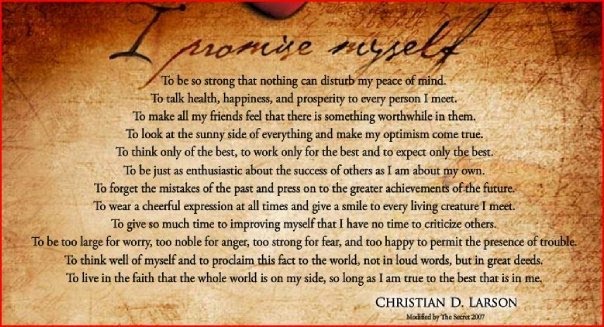 Snow Angels & Sand Castles: I Promise Myself by Christian D. Larson