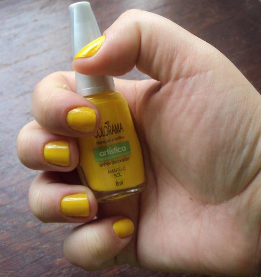 Esmalte da semana - Amarelo sol da Colorama | Toalete Feminino
