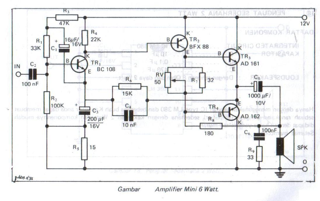 Mini Amplifier 6 watt