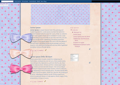 Dotty Dot Dot FREE Blogger Backgrounds, Reviews & Giveaways: Three Bows ...