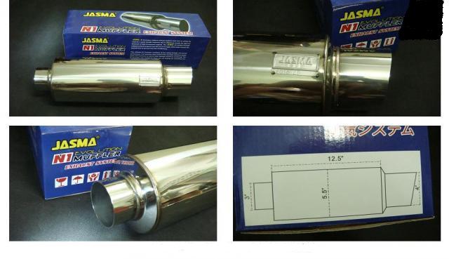 Js Racing Performance: JASMA N1 3"/2" MUFFLER, 2" TRUMPET MUFFLER RACING