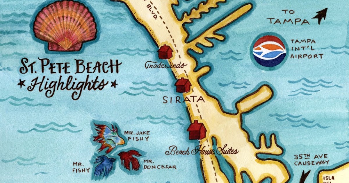 Invitations, Ink, Social Design Studio: Don CeSar Resort Illustrated ...