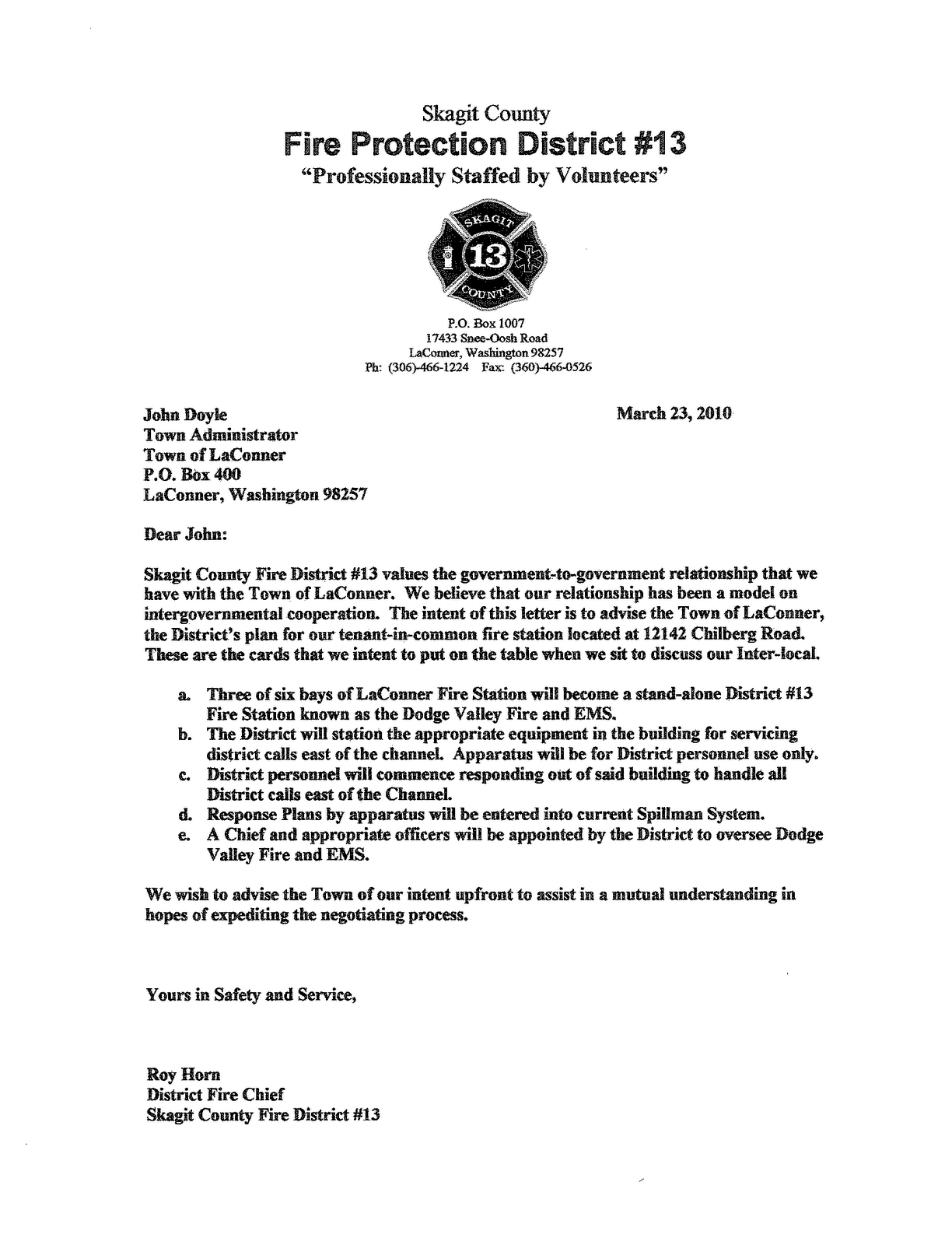 LCWN Extras Page: Town & Fire District