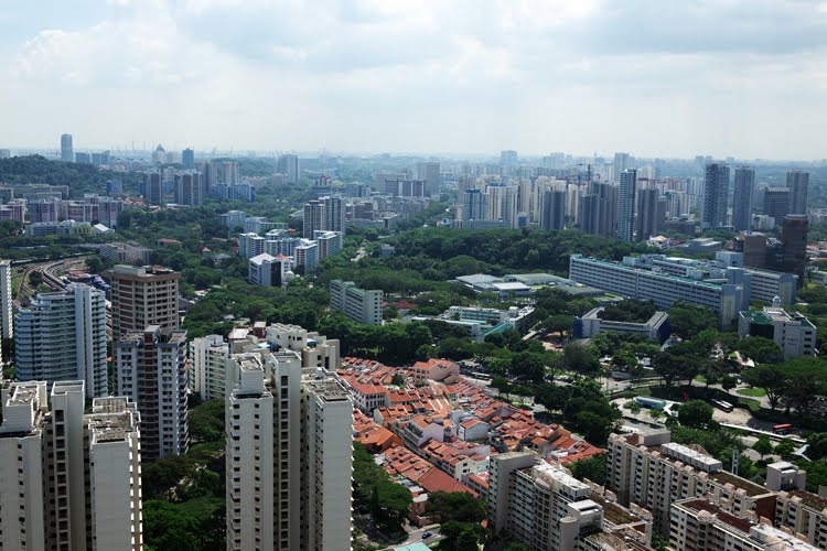 Urban patterns and matters: Bird's eye view from Pinnacle @ Duxton