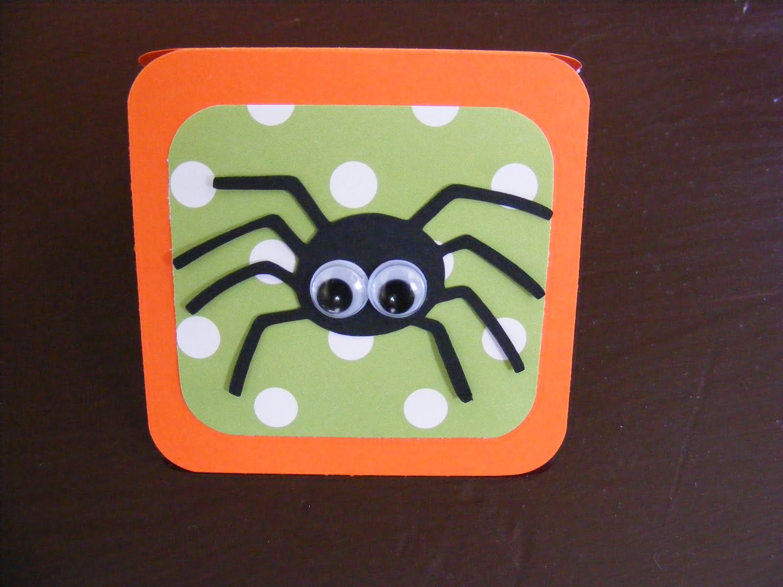 Whimsical Creations by Ann: HALLOWEEN SPIDER WITH GOOGLY EYES MINI NOTE ...