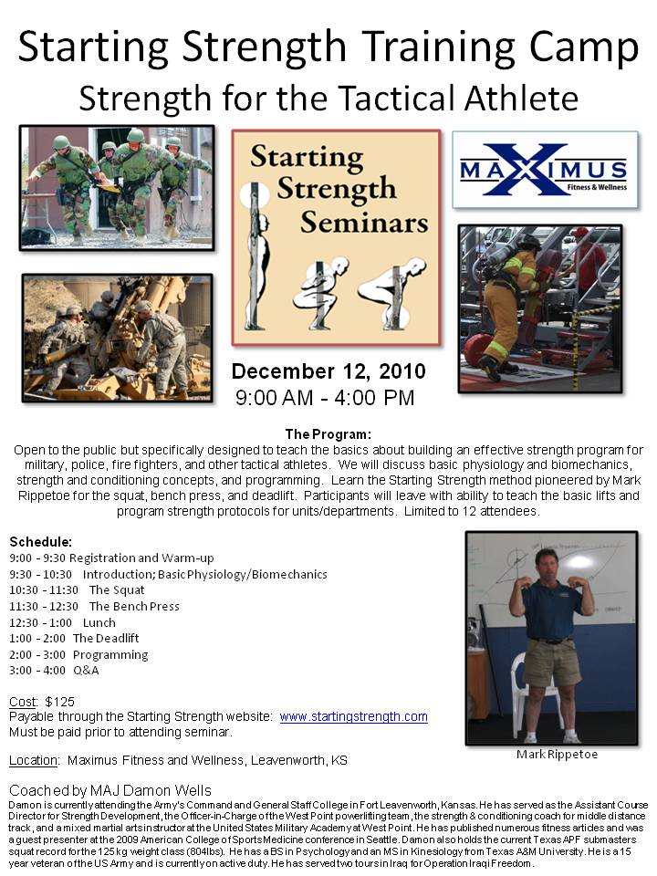 Army Strength: Strength Camp Coming