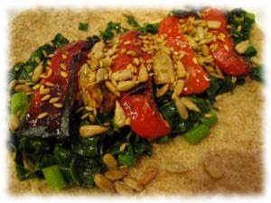 Antidisestablishment Vegetarianism: Roasted Veggie Wrap - Vegan