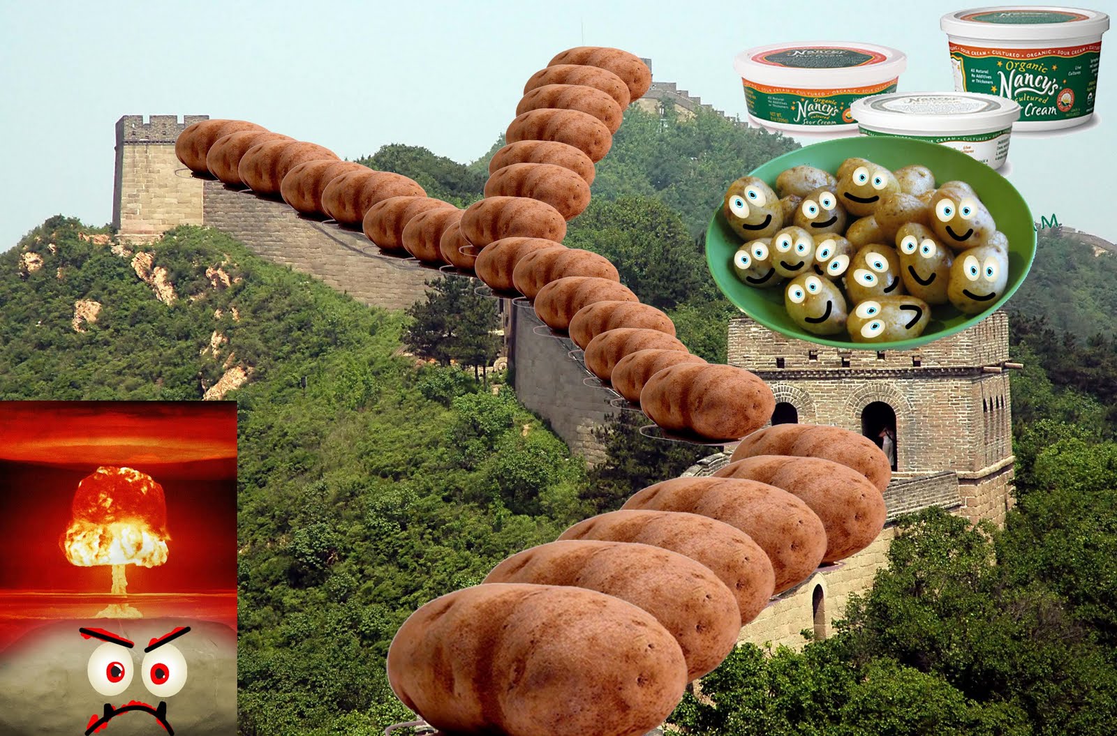 Nobody: Potato Jumps Over The Wall.