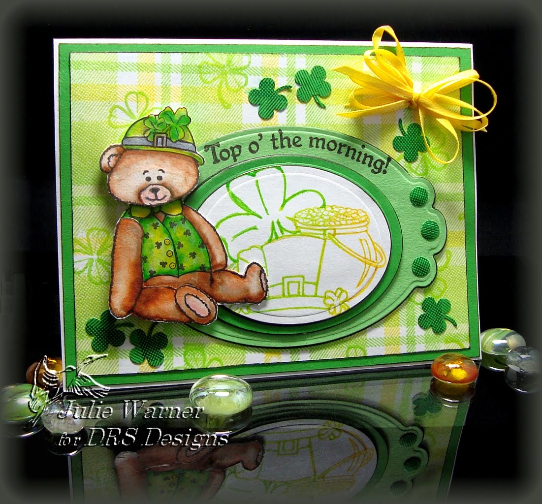 DRS Designs Rubber Stamps: Irish Teddy