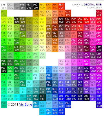 HTML Color Codes ~ web design