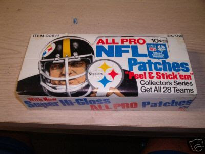 The Fleer Sticker Project: September is Fleer NFL Football Cloth Patch ...