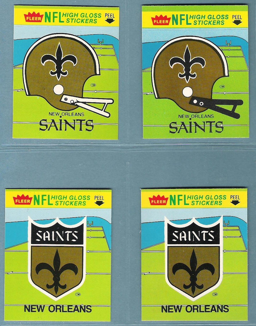 The Fleer Sticker Project: 1981 Fleer NFL Football Stickers - New ...