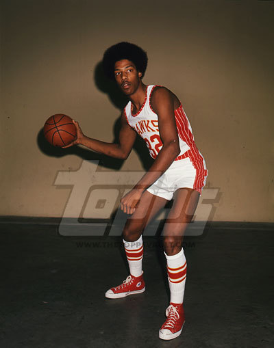 The Fleer Sticker Project: Dr. J Playing for the Atlanta Hawks and ...