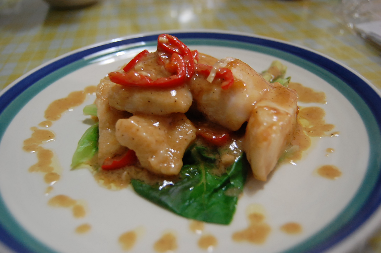 Adobong Kutchara: DORY WITH LEMON PEANUT SAUCE