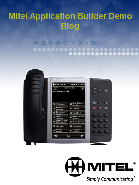 Mitel App Builder Sample Content