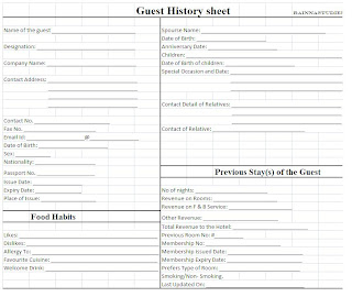 BANK OF RAINNA: GUEST HISTORY CARD