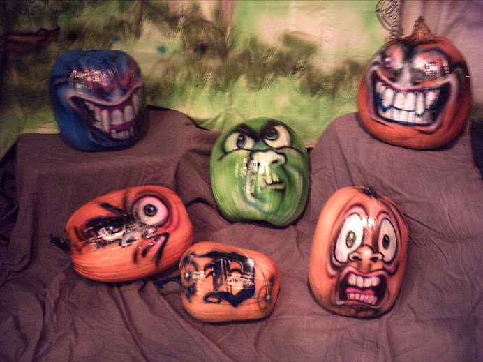 Halloween Pumpkins Come Alive Through Airbrushing: Airbrush Artist ...