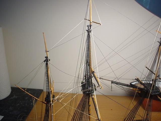 John's Plastic Ships: Yards and Running Rigging