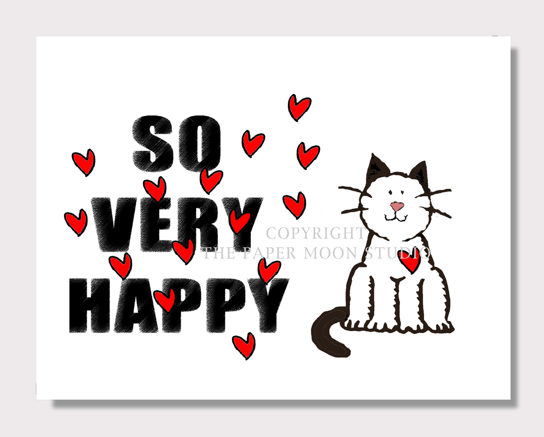 The Papermoon Studio: SO VERY HAPPY print