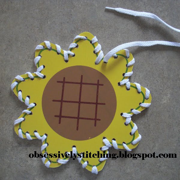 Obsessively Stitching: Lacing Cards -- TUTORIAL