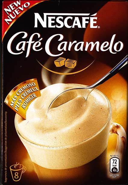 - Salmorrejo -: Nescafé, café caramelo, nuevo sabor de café instantáneo