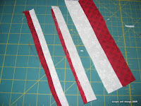 Scraps and Strings: Shortcut pieced letters