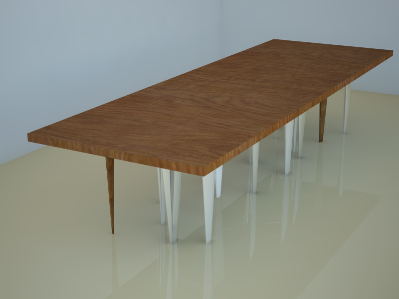 3D Rendering & Modeling Gallery: 3D of dining table