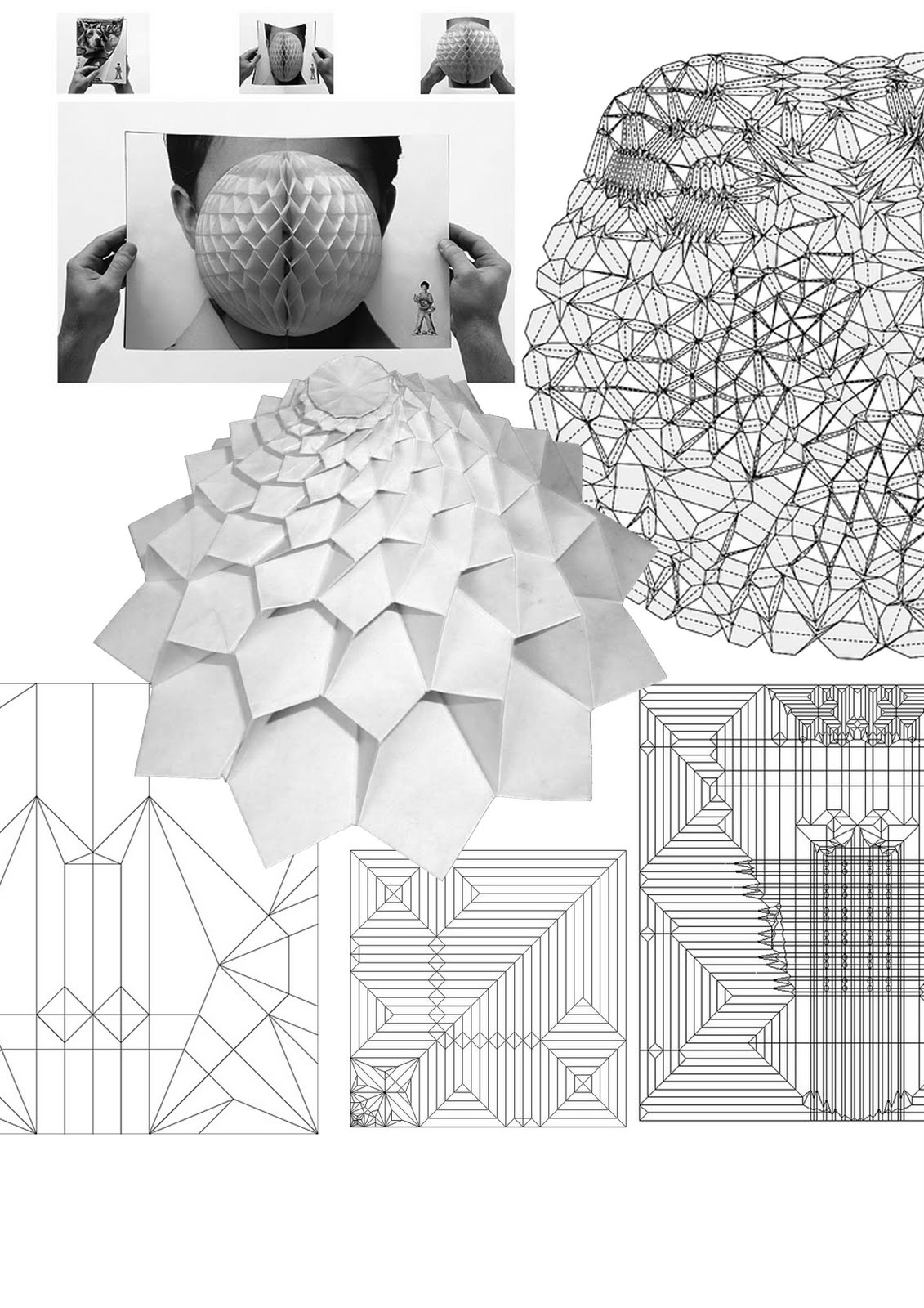 L'Oreal: Shu Uemura: ORIGAMI CREASE PATTERN IDEAS.