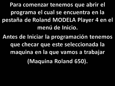 Prototipos III: Como programar en MODELA player 4