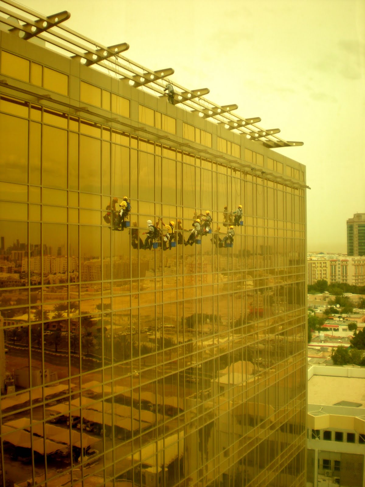 The Adventures of Jon and Steph: Repelling Window Washers