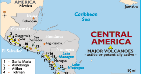 Vulcánismo en América Central