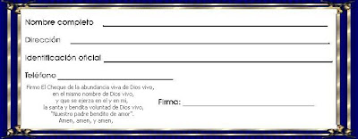 SOL MONASTERIO: CHEQUE DE LA ABUNDANCIA CON ELEMENTOS SAGRADOS Y ...