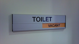 The Green I Signs Blog: Middleton Hall Vacant Engaged Washroom Sign ...