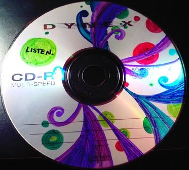 Nocturnal Artist: CD Sharpie Art