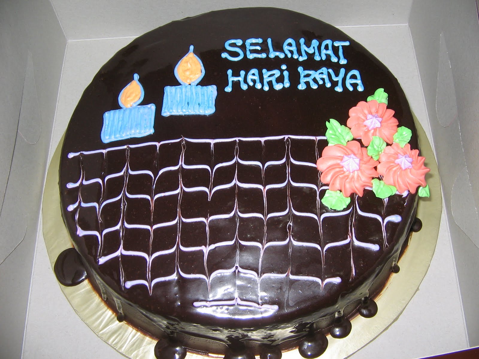 MamaBisya Cake House: Choc Cake With Hari Raya Theme